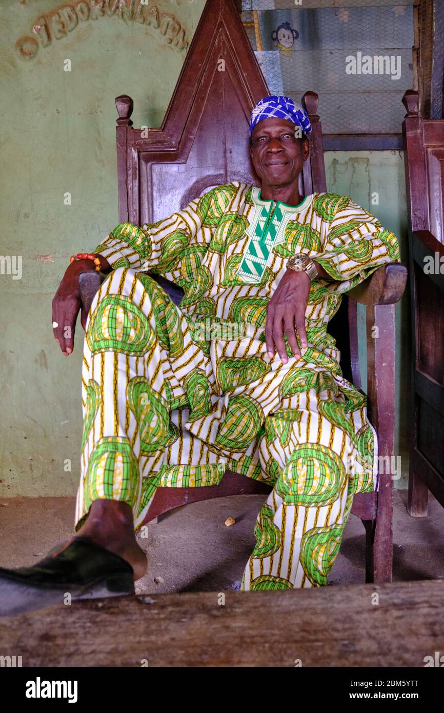 Man Sitting On Throne