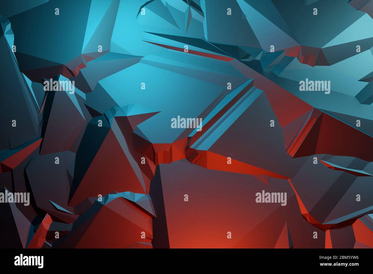 3D pattern asymmetric and geometric shaped abstract background ...