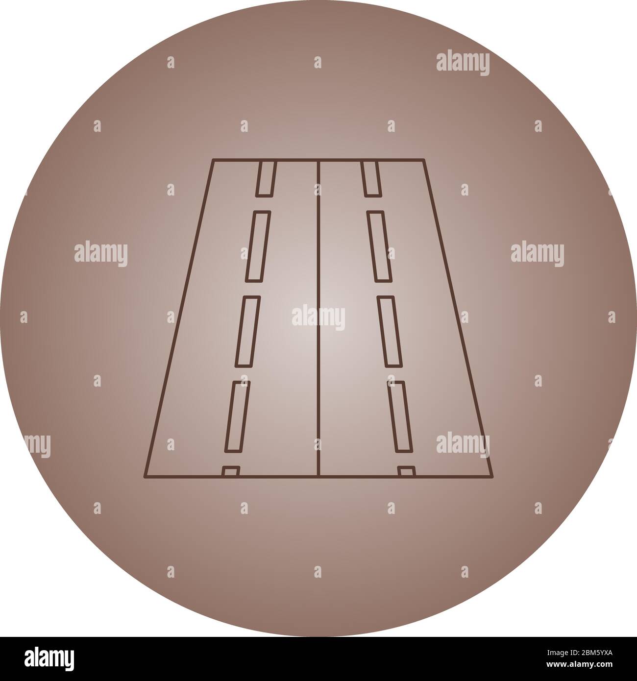 Beautiful Road vector line icon Stock Vector Image & Art - Alamy