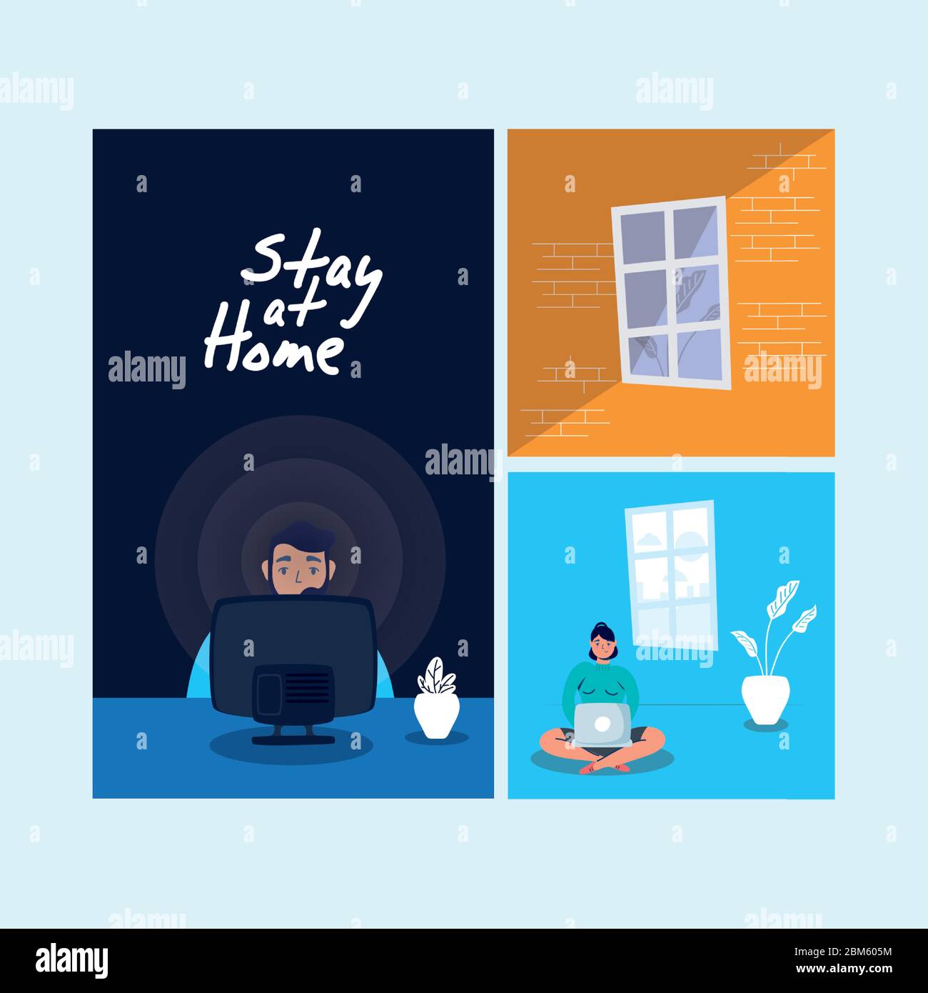 Inspirational scenes Stock Vector Images - Alamy