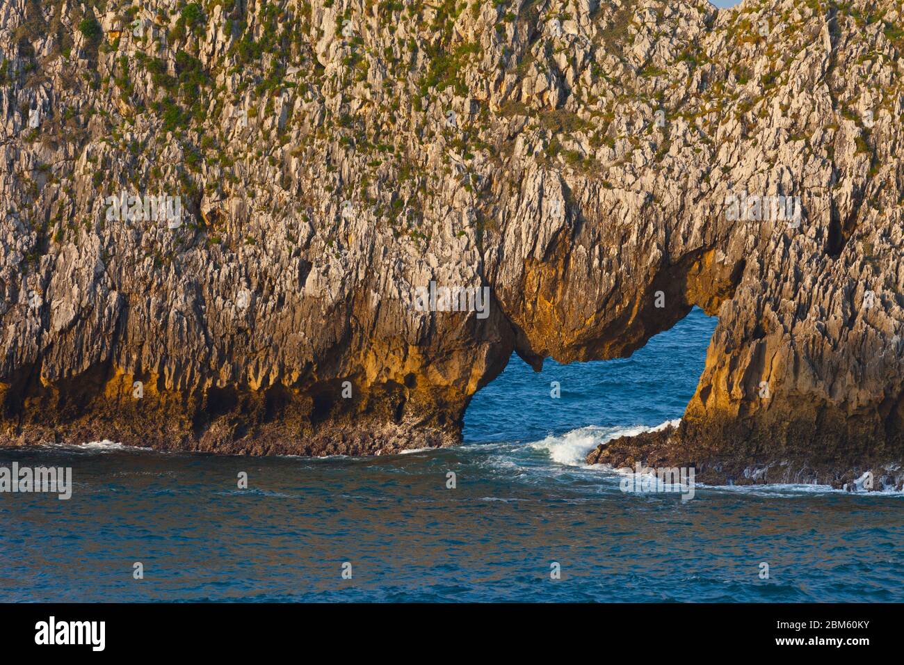 Berellin beach, Prellezo, Cantabria, Bay of Biscay, Spain, Europe Stock ...