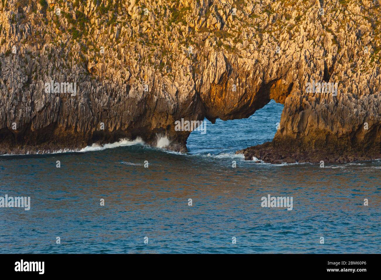 Berellin beach, Prellezo, Cantabria, Bay of Biscay, Spain, Europe Stock ...