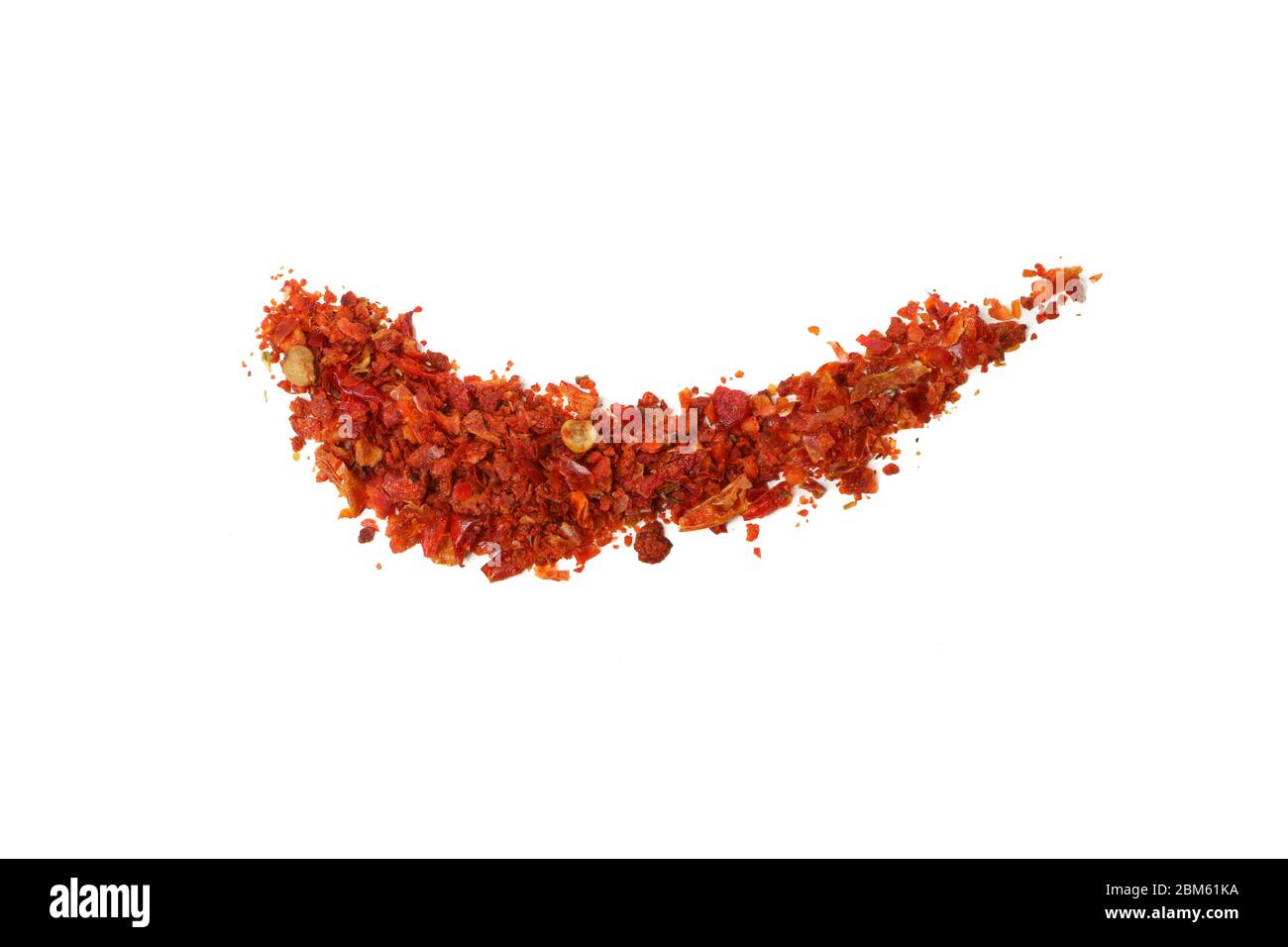 Pepper powder spice isolated on white background Stock Photo - Alamy