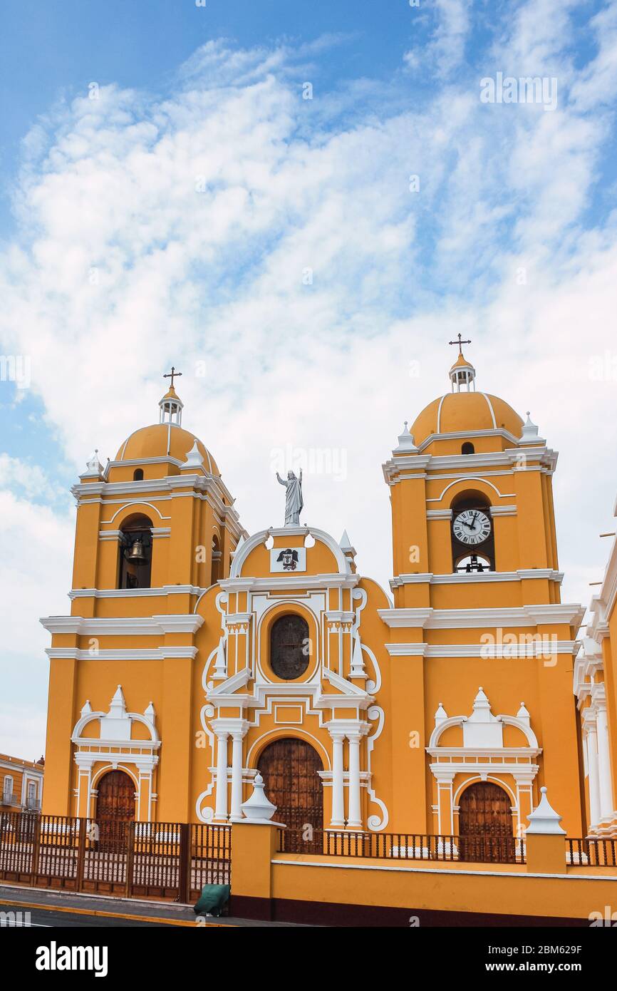 Colonial Cathedral in the city of Trujillo, Peru Stock Photo - Alamy