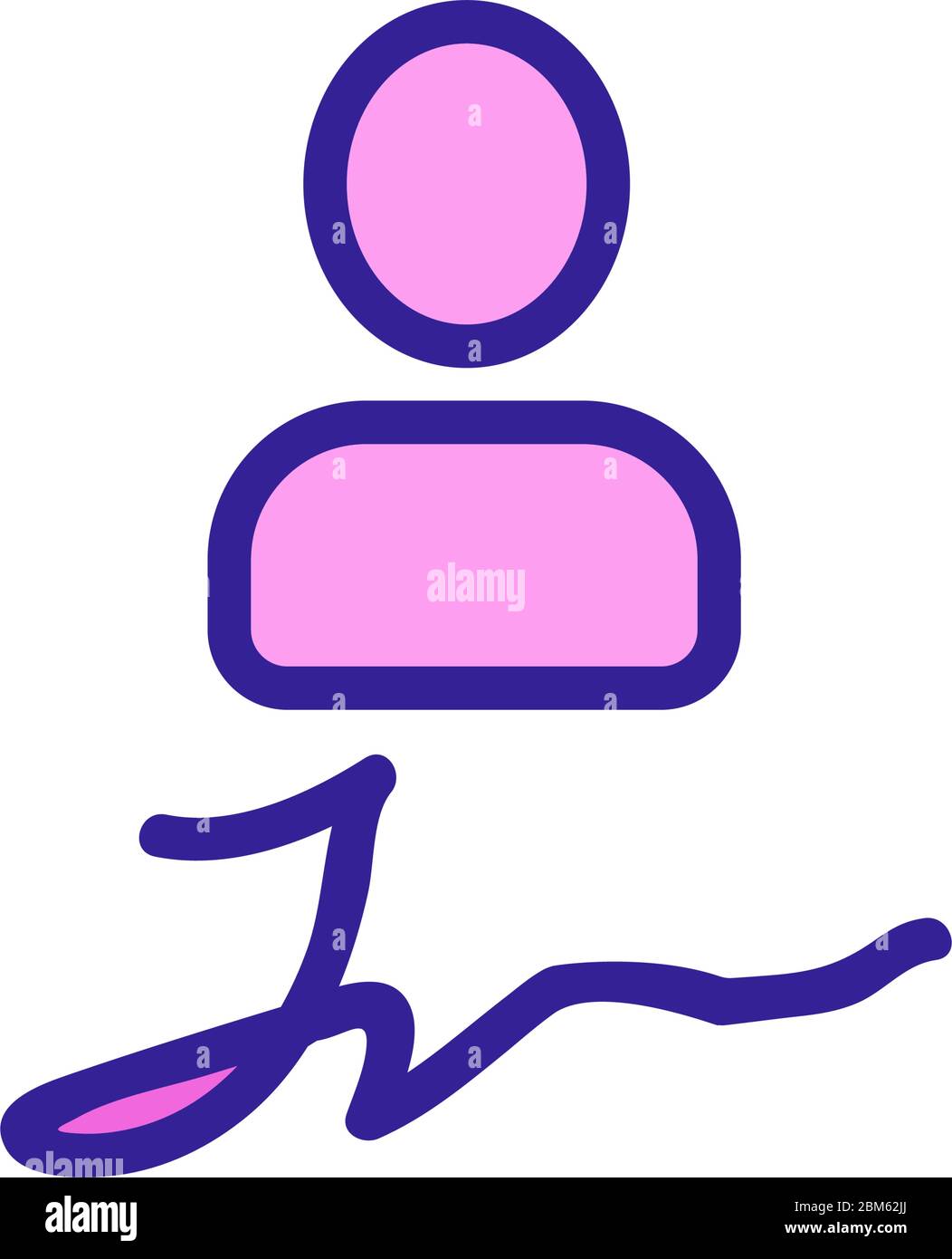 personal signature of person icon vector outline illustration Stock ...