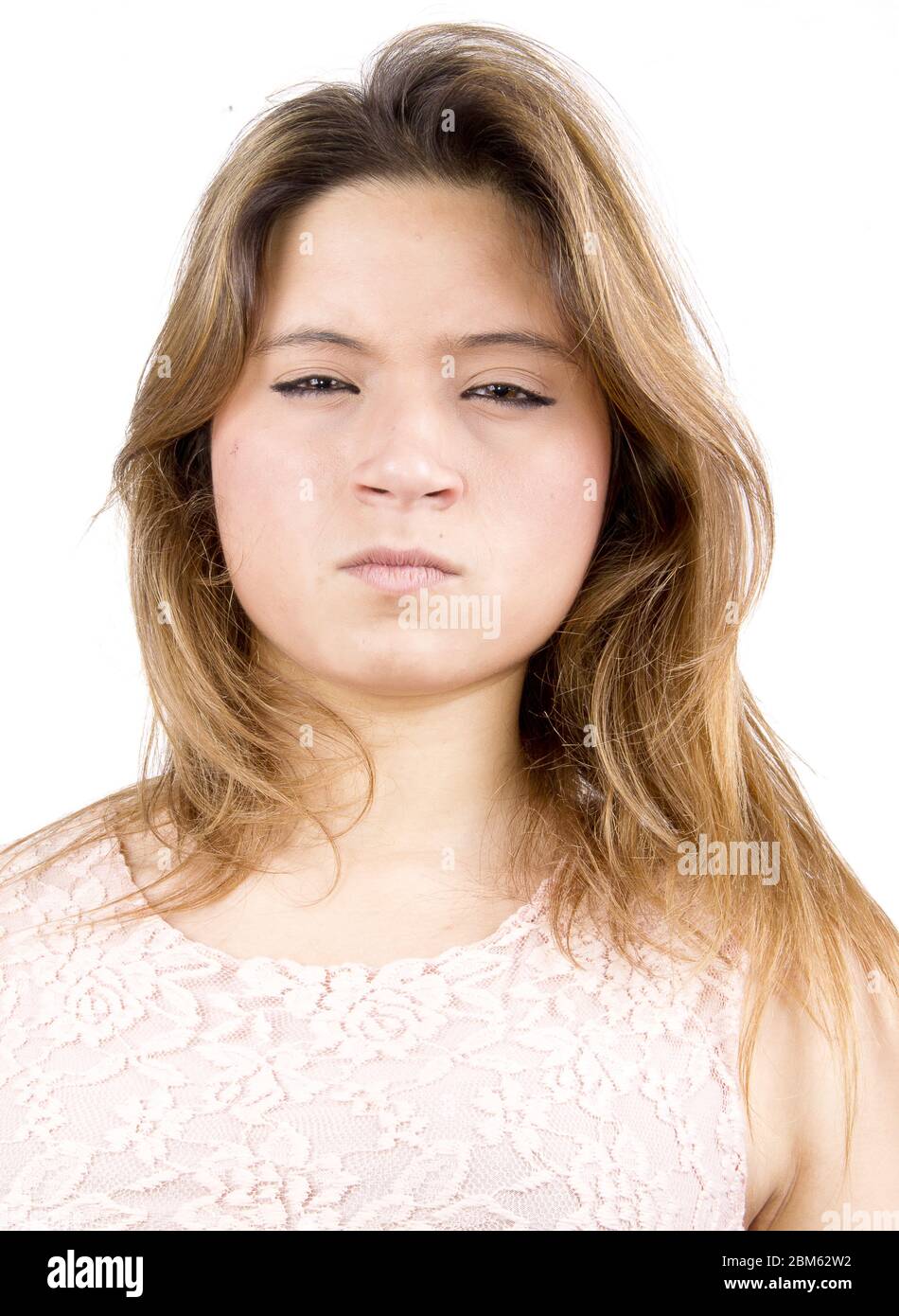 Girl teenager blonde sad hi-res stock photography and images - Alamy