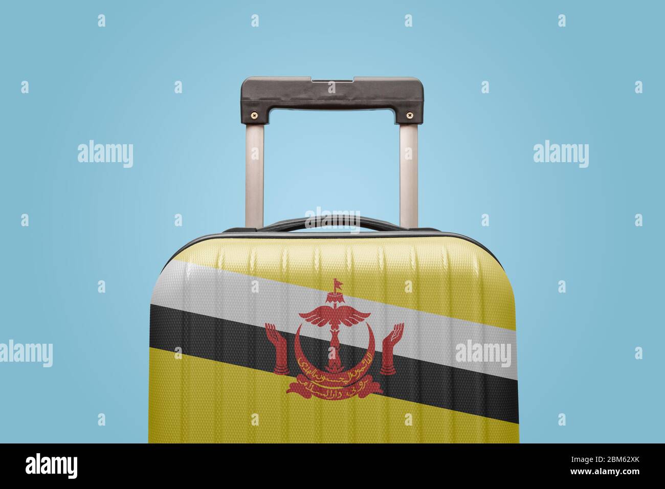 Suitcase with Bruneian flag design travel Asia concept Stock Photo - Alamy