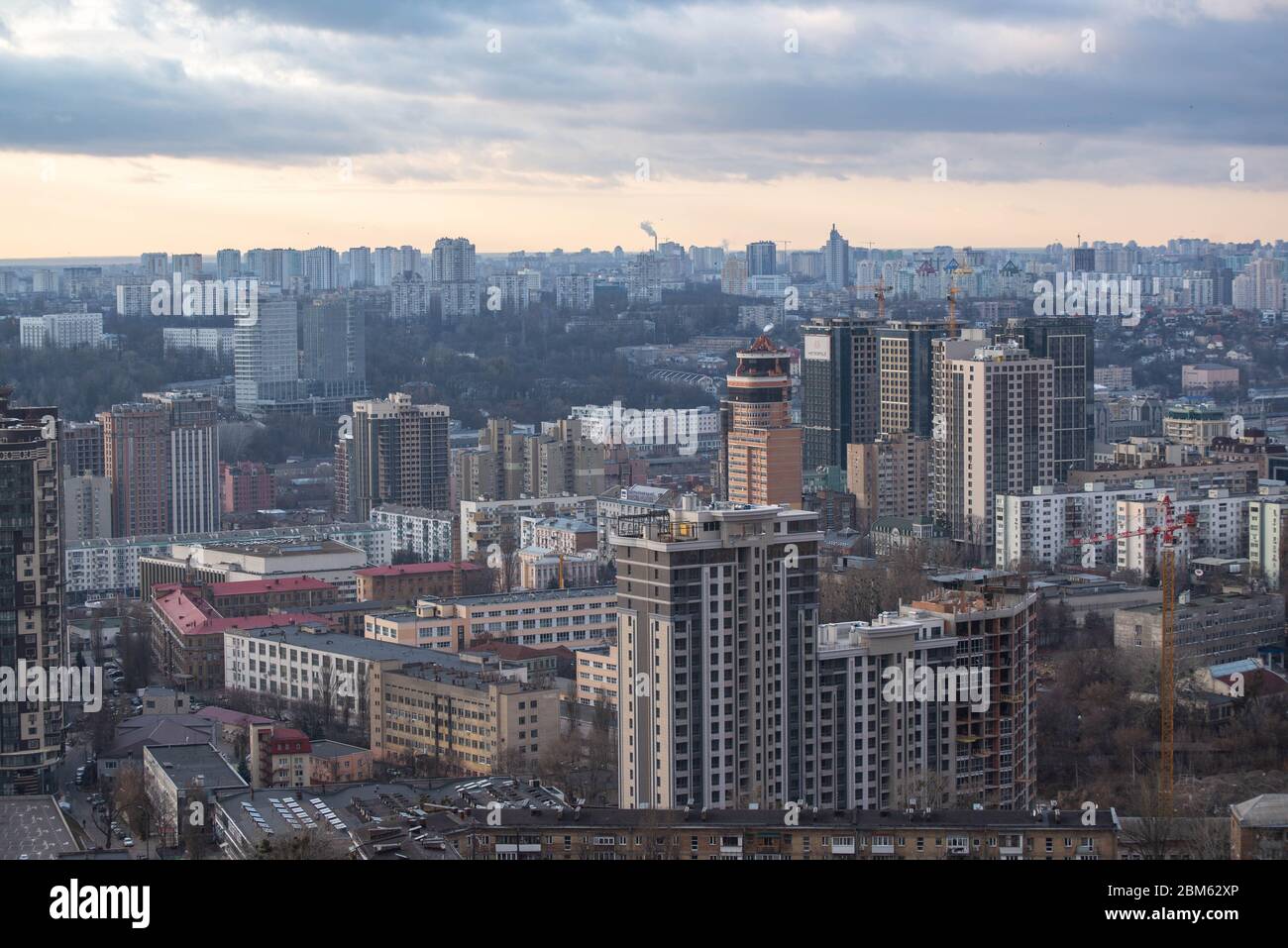 Kiev city architecture, landscape of the Kyiv city, Ukraine Stock Photo ...