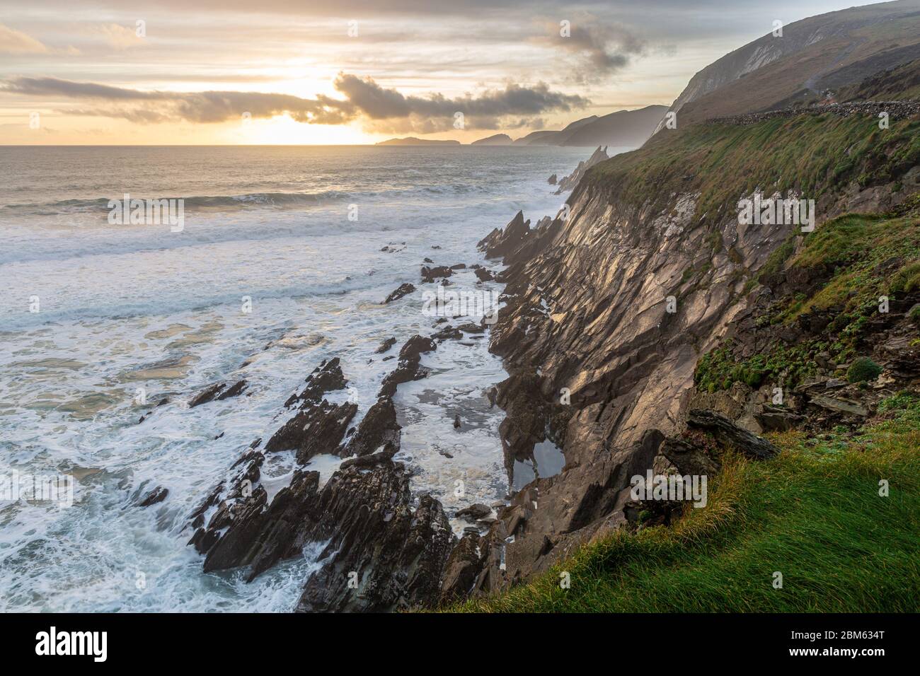 Coumeenoole Beach, County Kerry, Provinz Munster, Republik Irland Stock ...