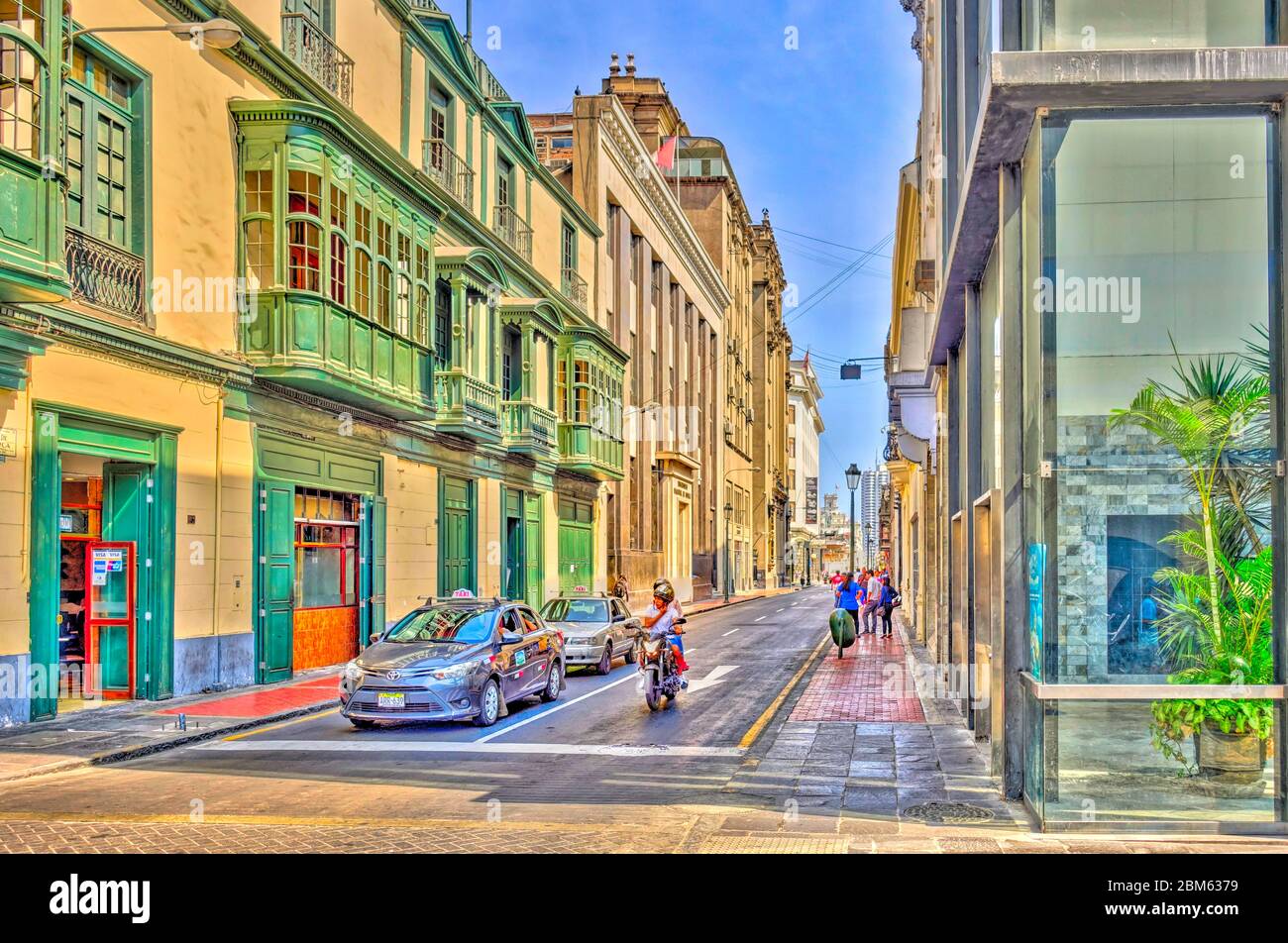 Colonial Architecture in Lima, Peru Stock Photo - Alamy Colonial Architecture in Lima, Peru Stock Photo - Alamy