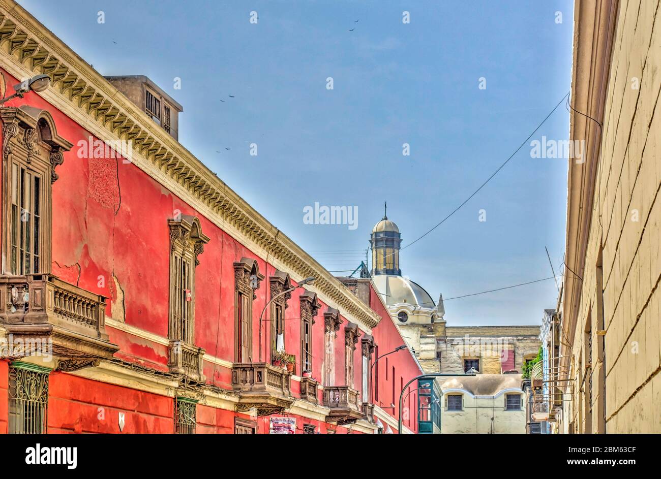 Colonial Architecture in Lima, Peru Stock Photo - Alamy