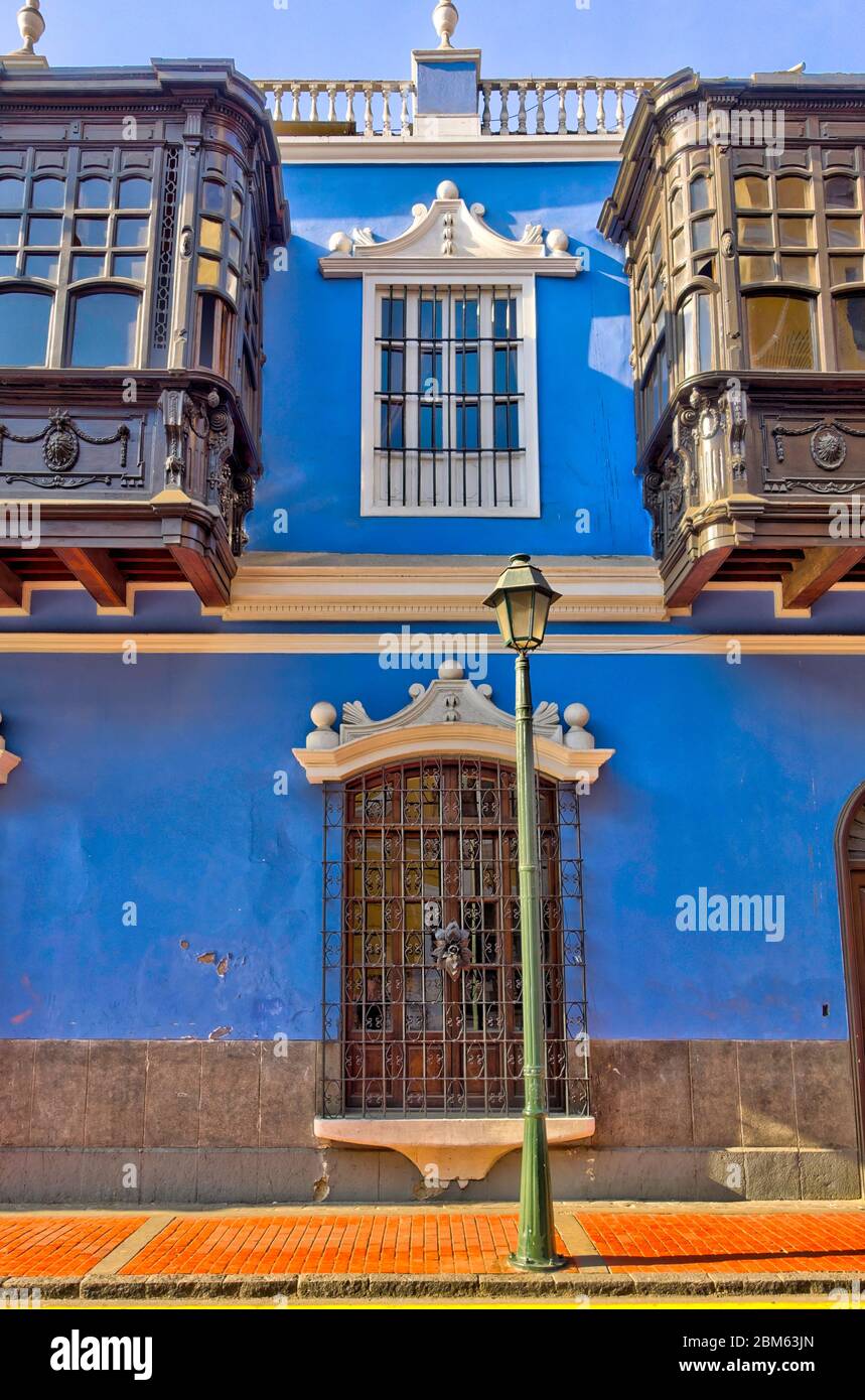 Colonial Architecture in Lima, Peru Stock Photo - Alamy
