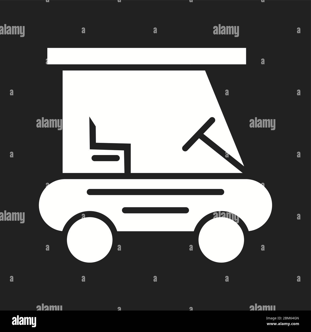 Beautiful Golf buggy Vector Glyph Icon Stock Vector Image & Art - Alamy