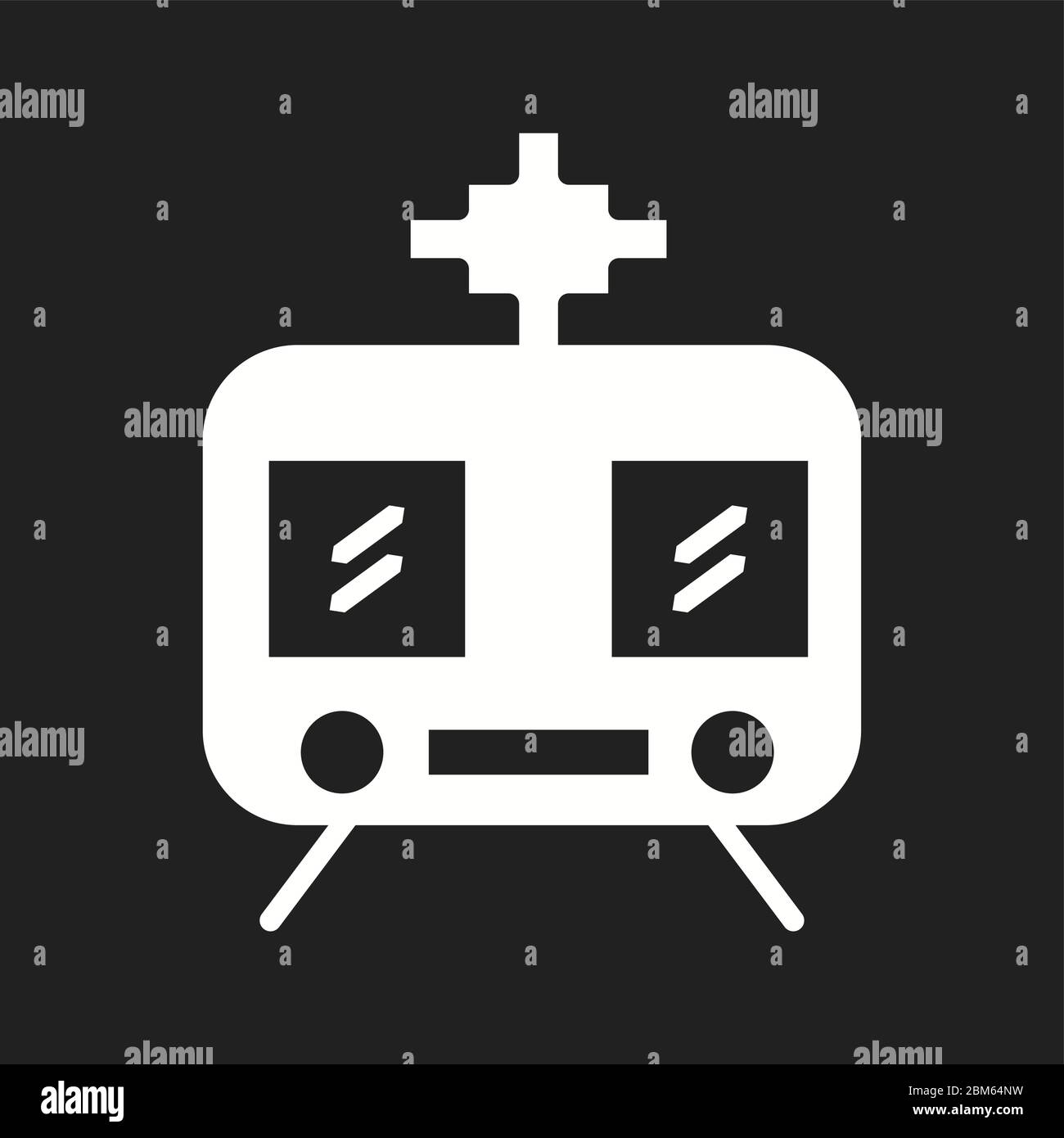 Beautiful Train Vector Glyph Icon Stock Vector Image & Art - Alamy