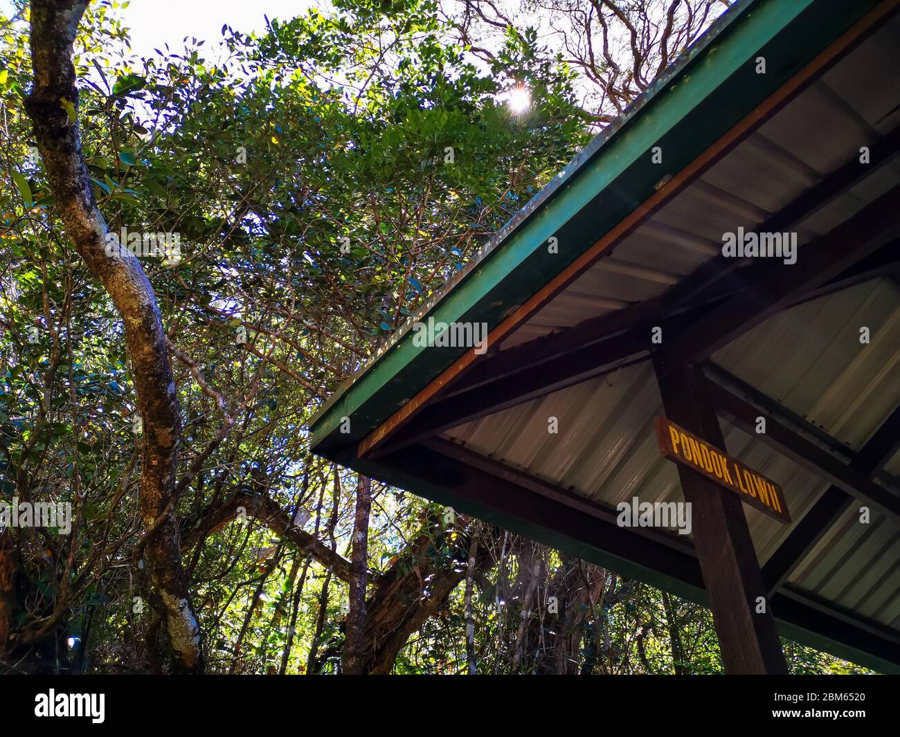 Scenery near peak of Mount Kinanbalu aka Akinabalu in state of Sabah ...