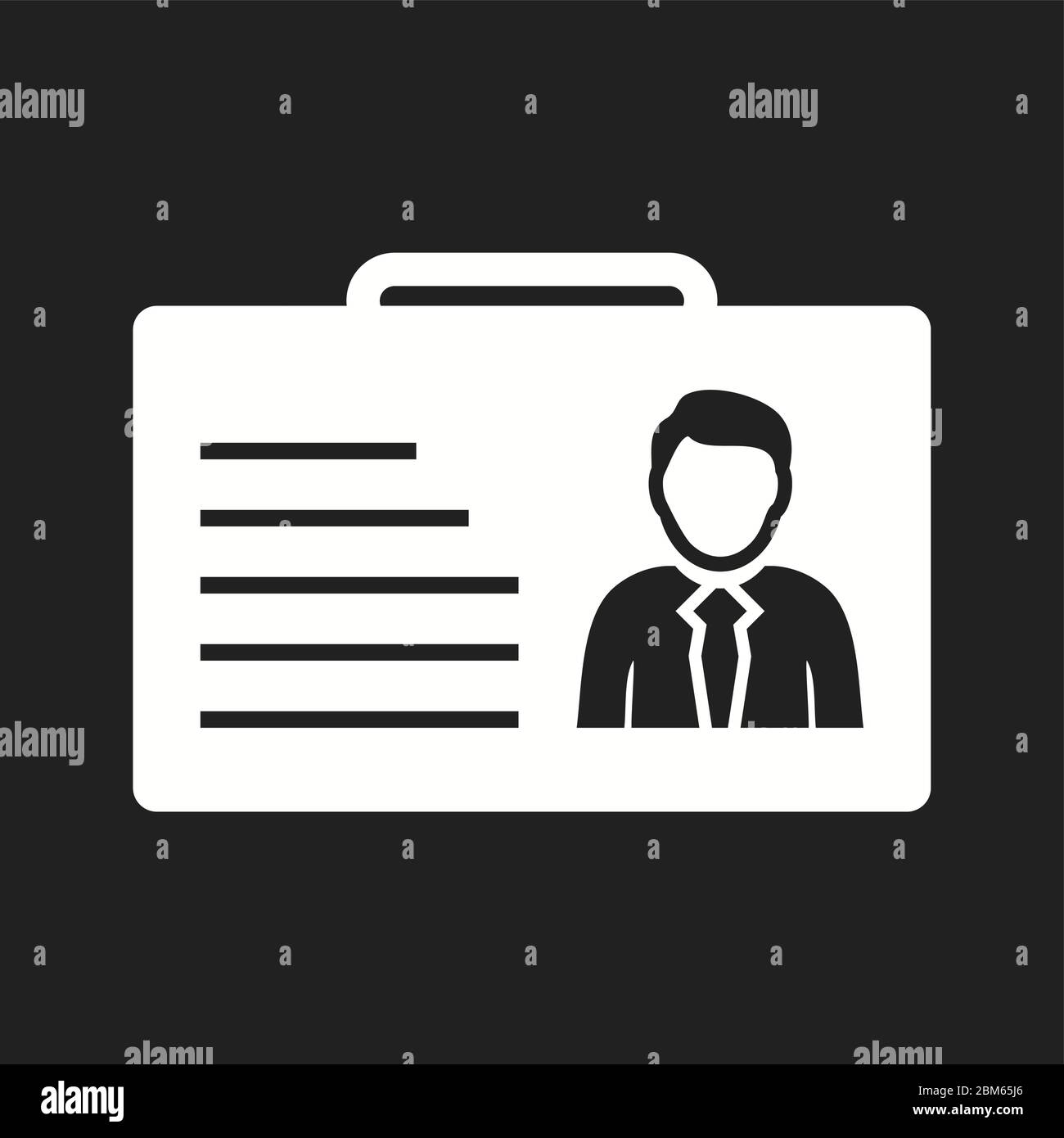 Id card glyph icon hi-res stock photography and images - Alamy