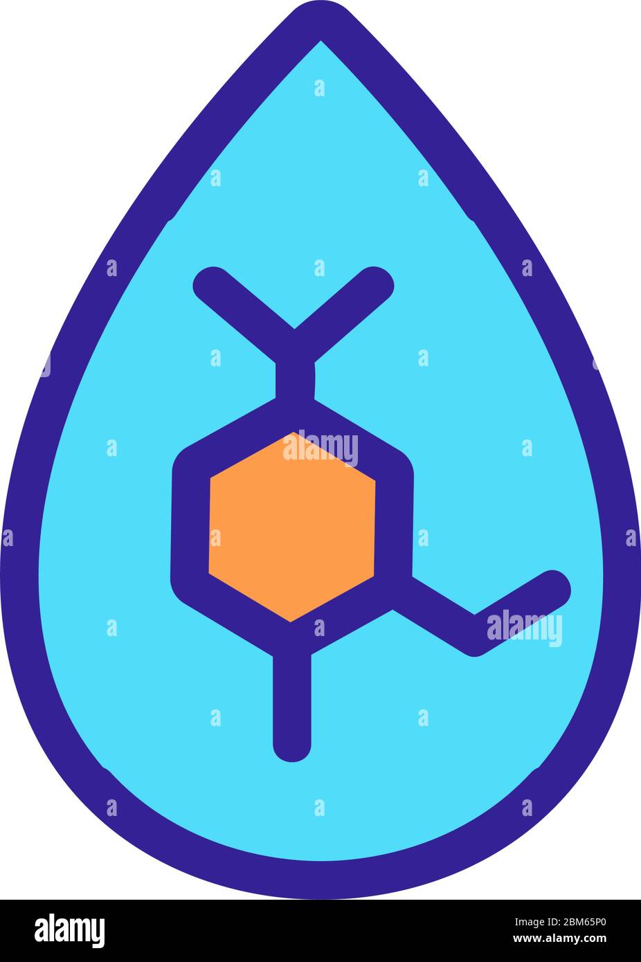 blood cell destruction icon vector outline illustration Stock Vector ...