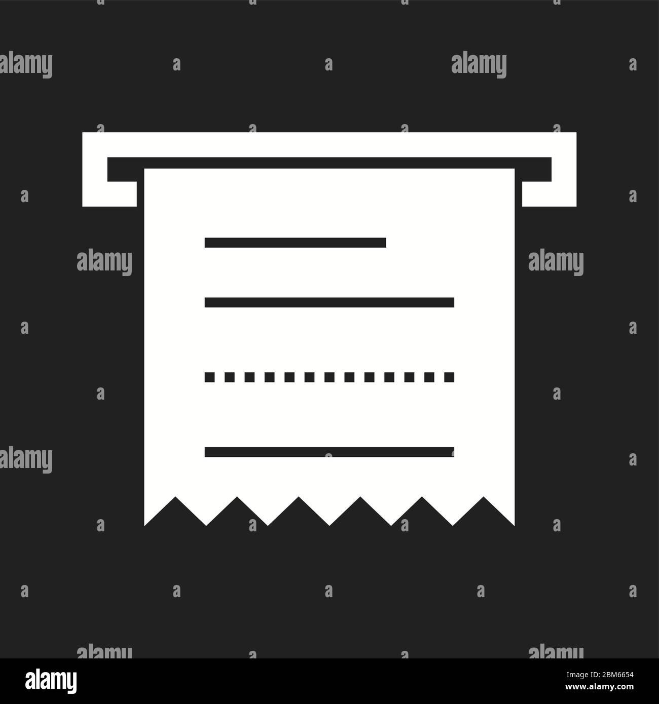 Beautiful Receipt Vector Glyph Icon Stock Vector Image & Art - Alamy