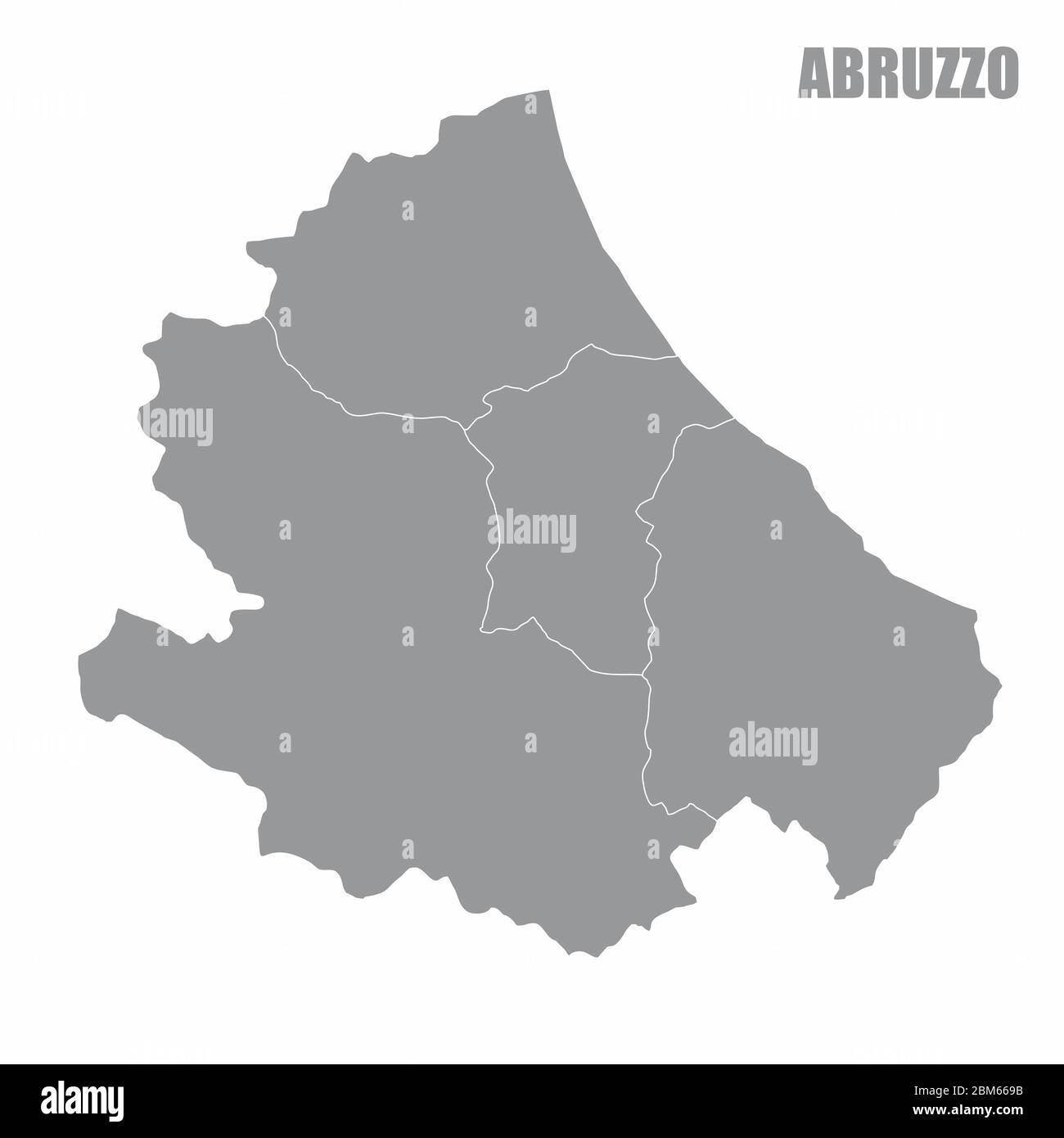Italy political map abruzzo hi-res stock photography and images - Alamy