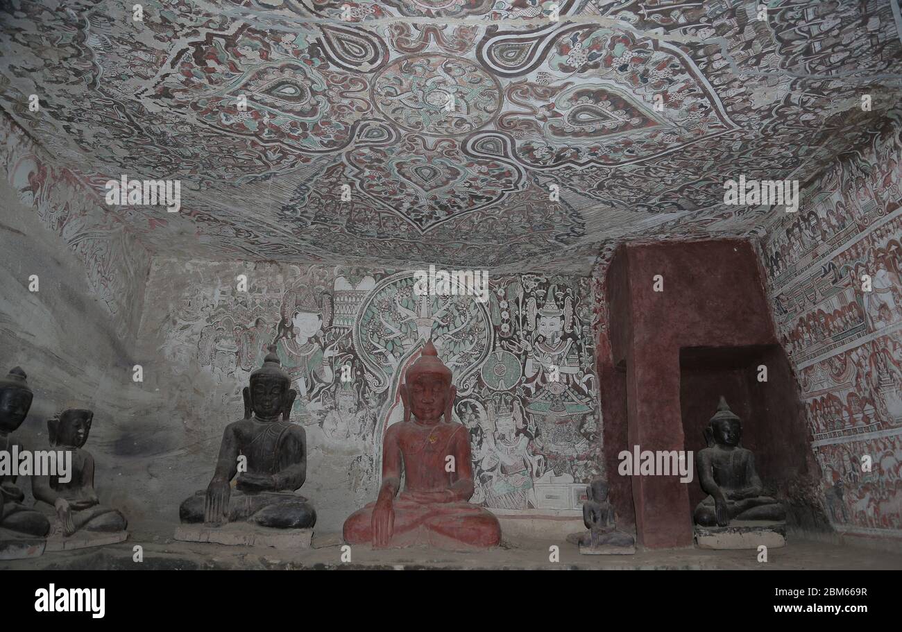 Pho win taung caves hi-res stock photography and images - Alamy