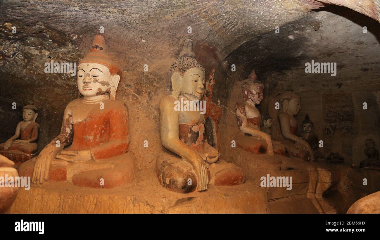 Pho Win Taung Caves Complex Stock Photo - Alamy