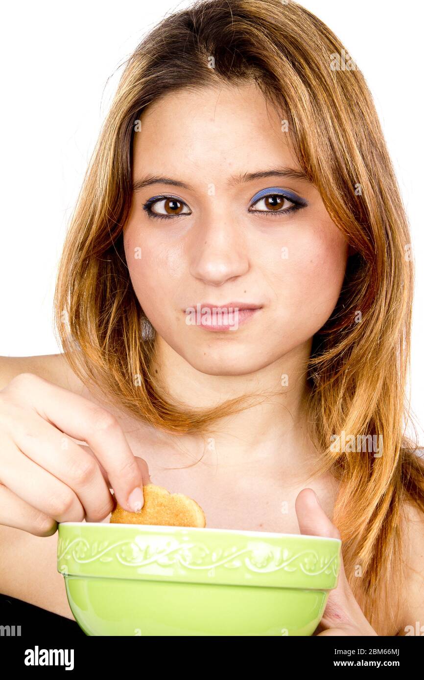 girl and milk Stock Photo - Alamy