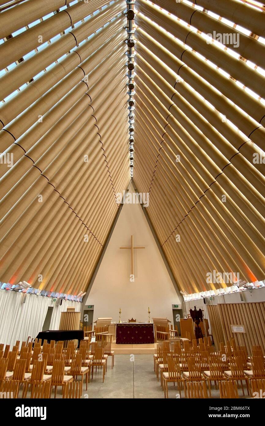Christchurch Transitional Cathedral is made entirely of cardboard and ...