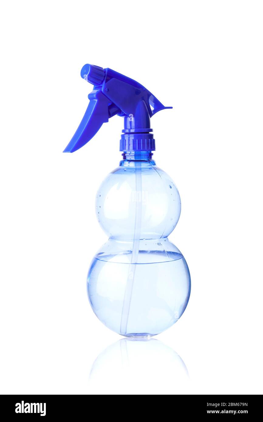 Blue plastic sprayer Cut Out Stock Images & Pictures - Alamy