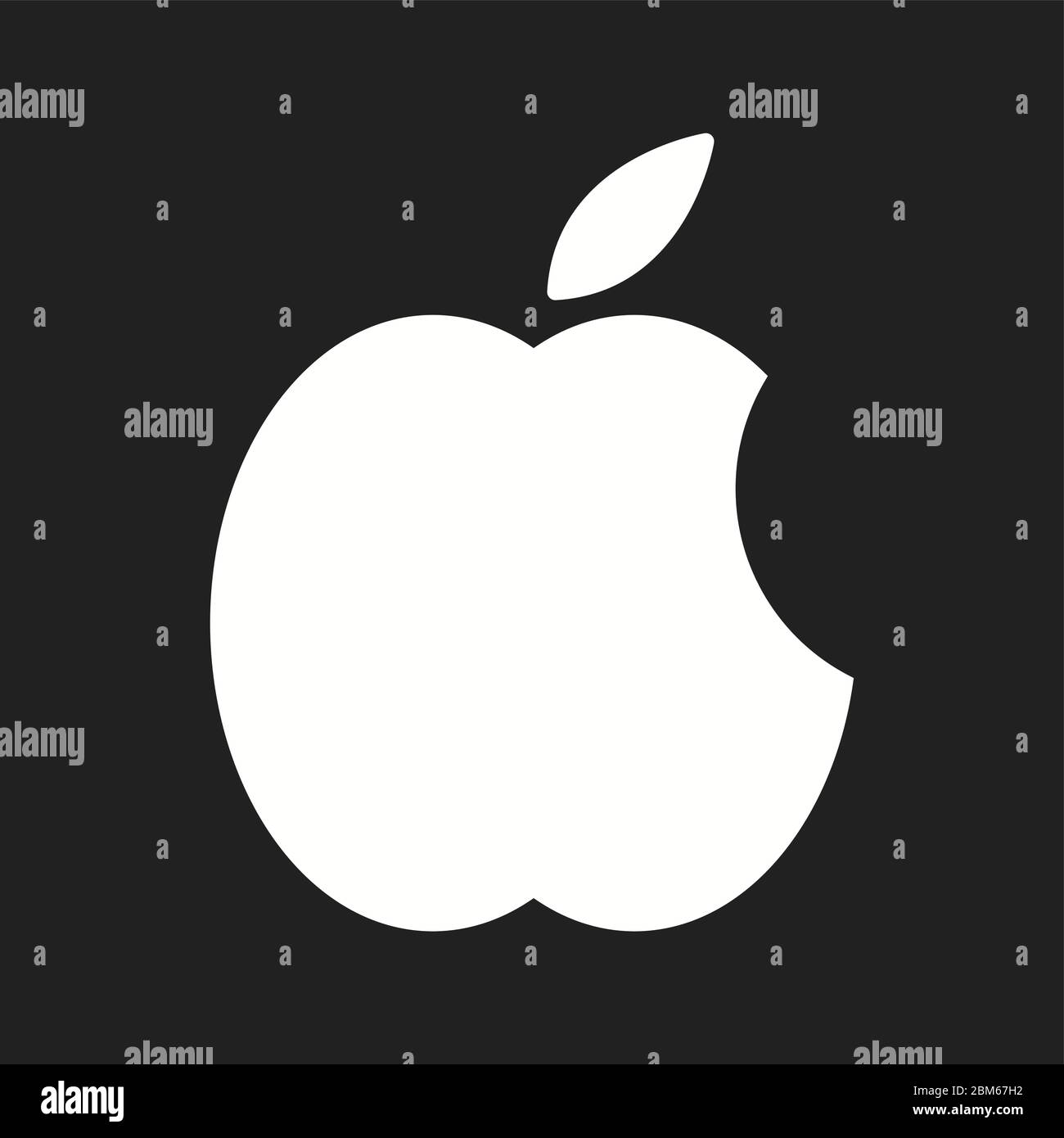 Beautiful Apple logo Vector Glyph icon Stock Vector Image & Art - Alamy