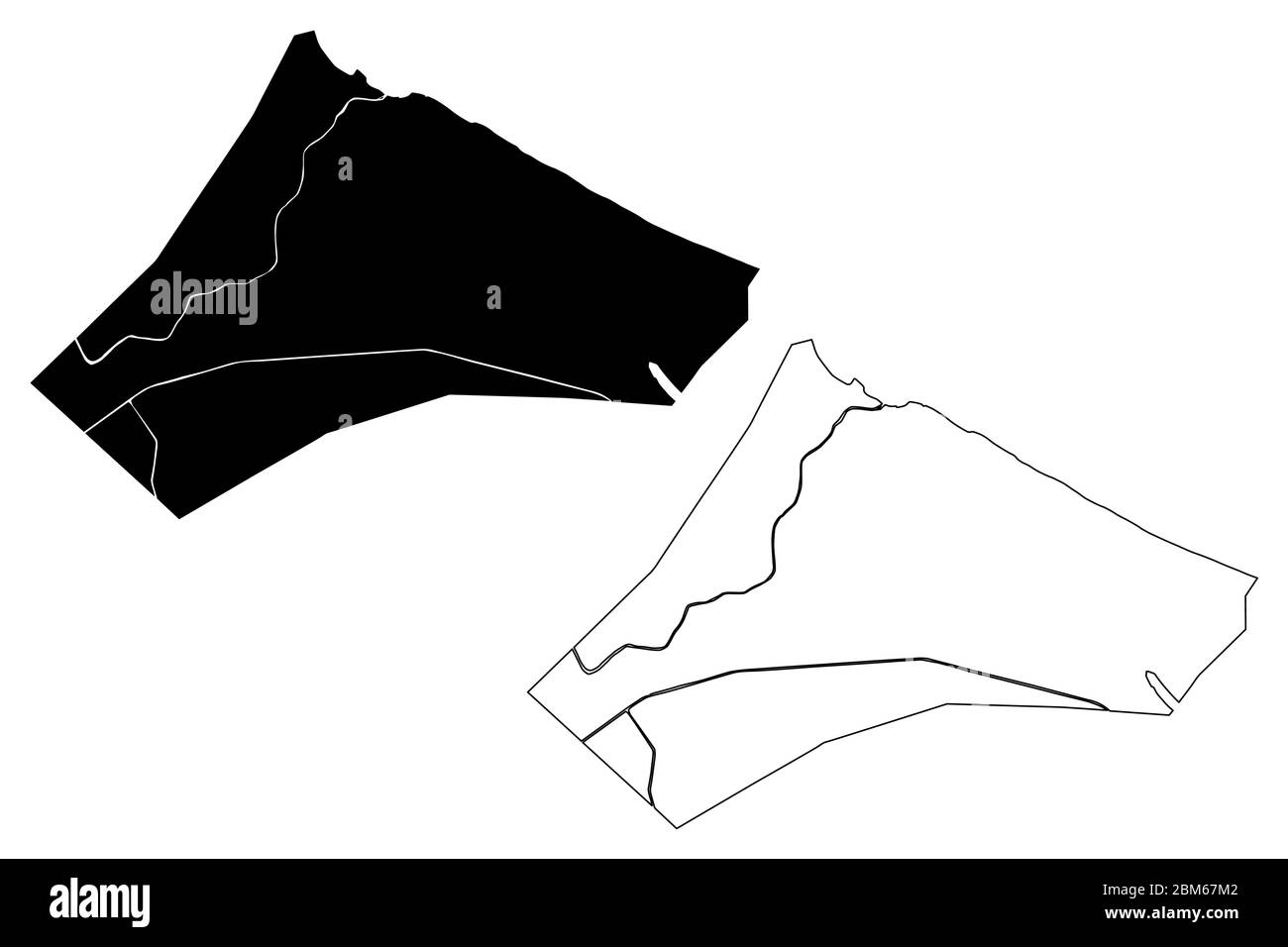 Kushtia City (Peoples Republic of Bangladesh) map vector illustration ...