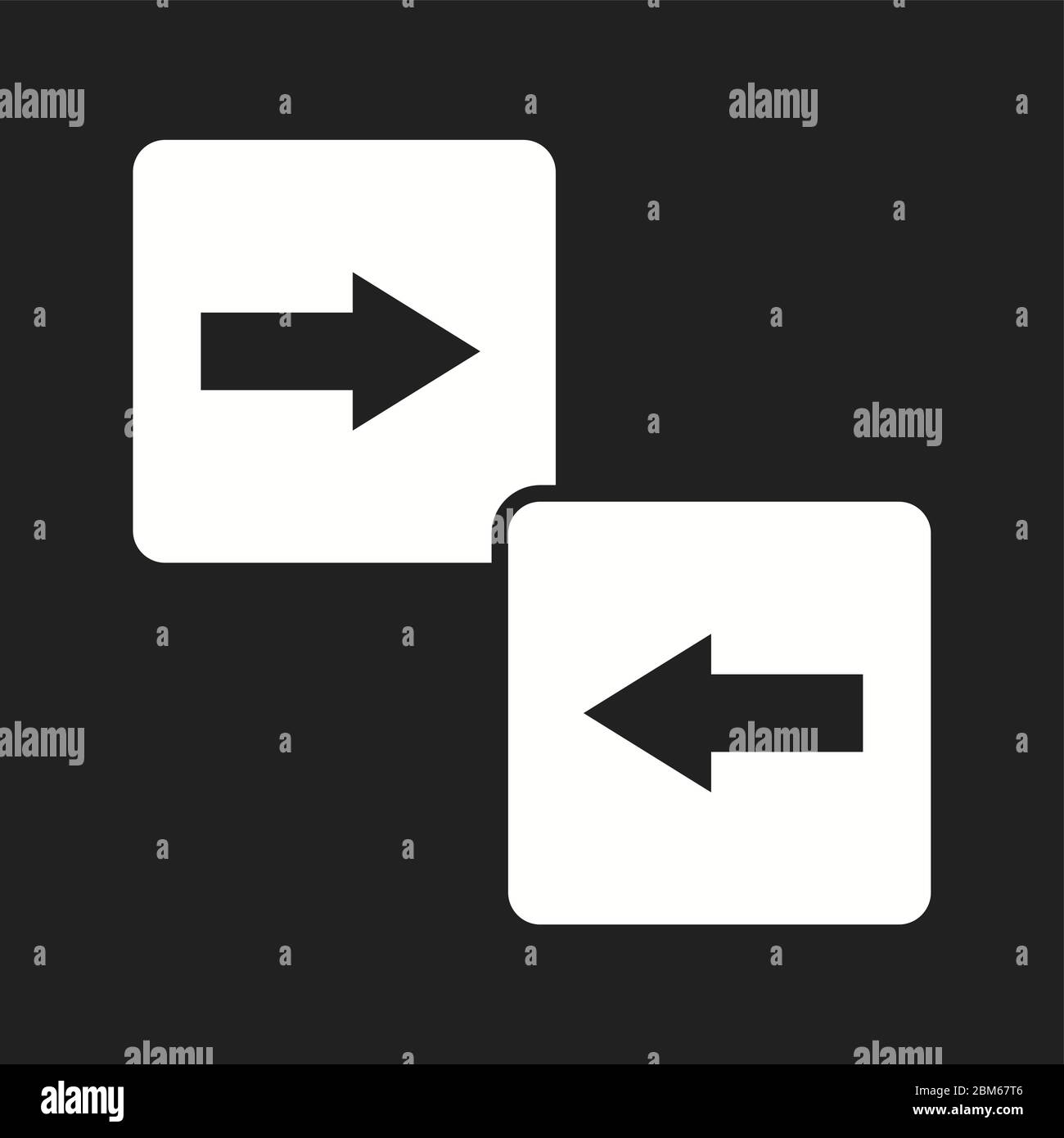 Beautiful Directional arrows Vector Glyph icon Stock Vector Image & Art ...