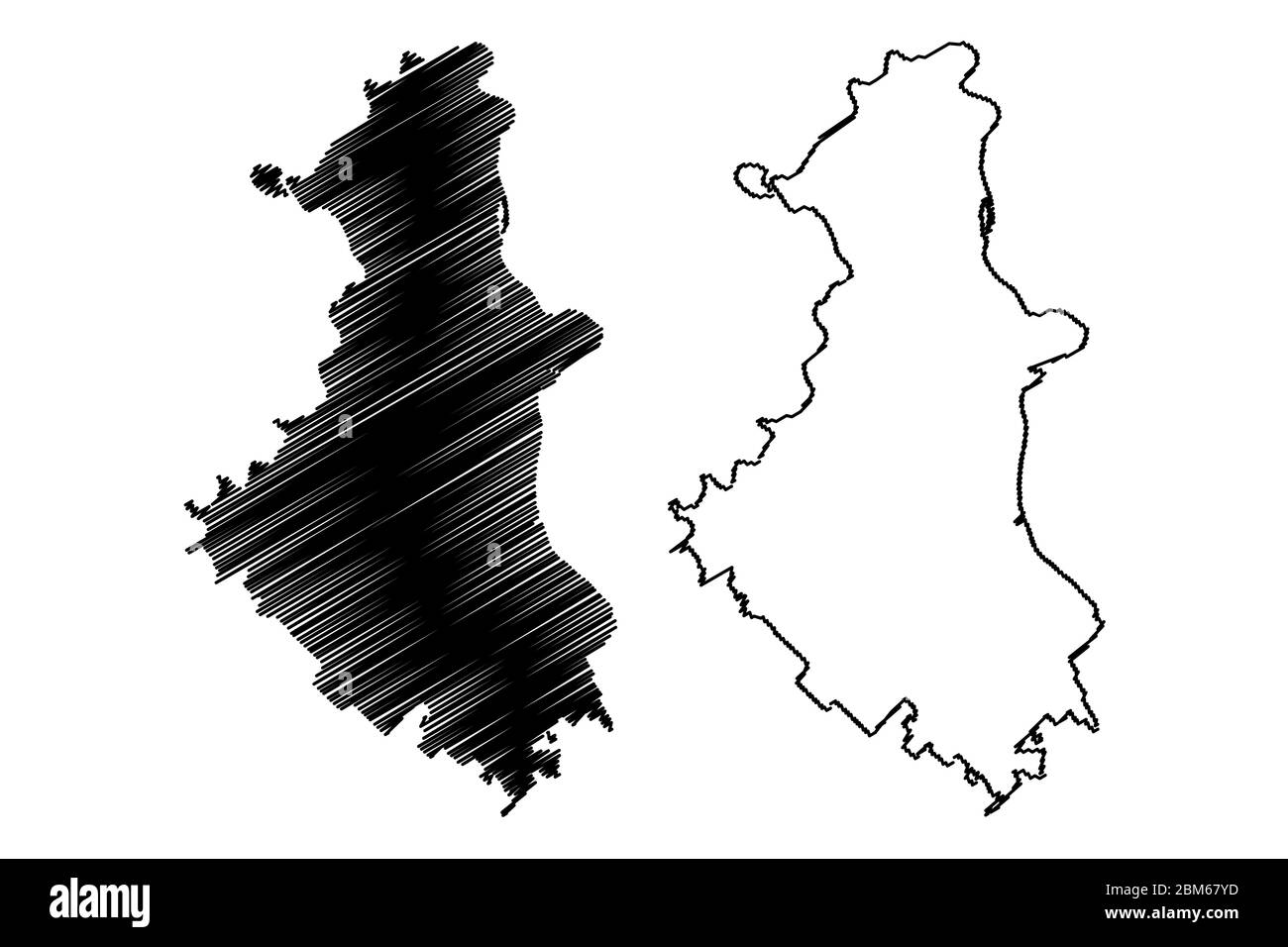 Angarsk City (Russian Federation, Russia, Irkutsk Oblast) map vector ...
