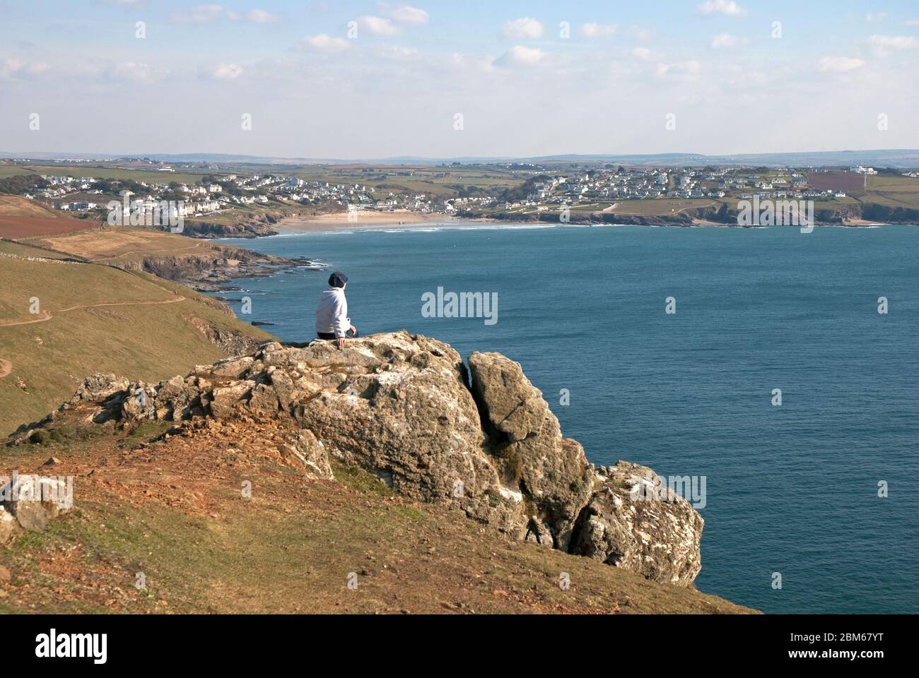 West pentire cornwall village hi-res stock photography and images - Alamy