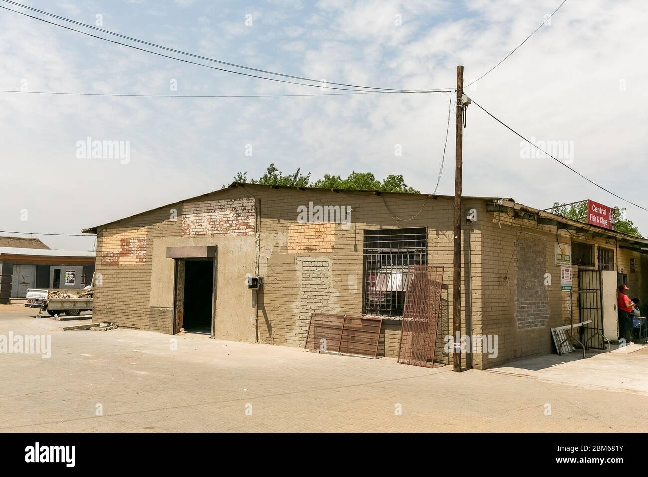 Johannesburg, South Africa - October 17, 2016: Outside Exterior of old ...