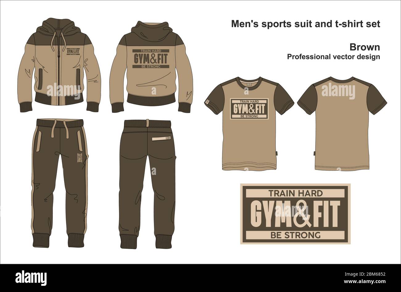 Brown print shirt Stock Vector Images - Alamy