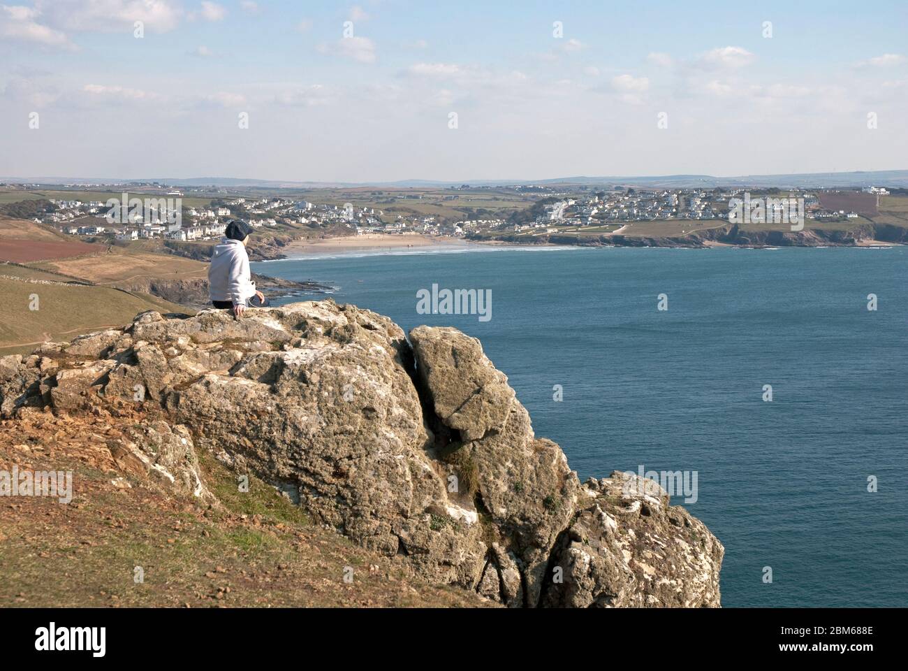 West pentire cornwall village hi-res stock photography and images - Alamy