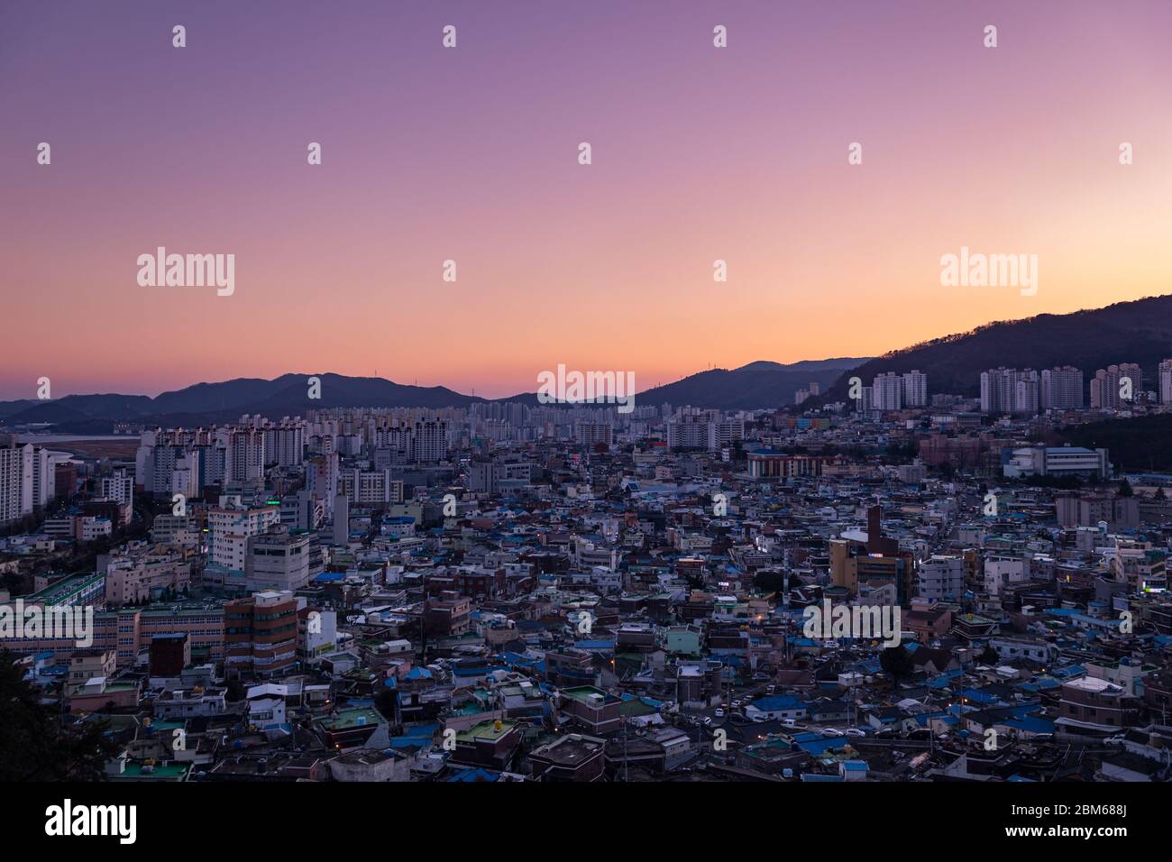 the sunset of a cafe Stock Photo - Alamy