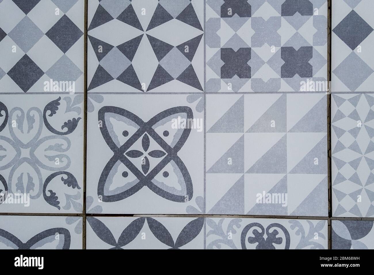 Traditional Portuguese tiles seamless pattern Azulejo Mediterranean ...