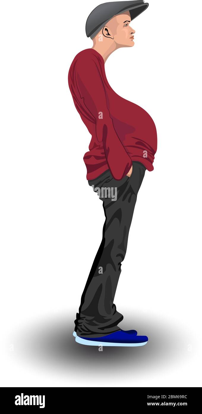 Adult male standing Stock Vector Images - Alamy