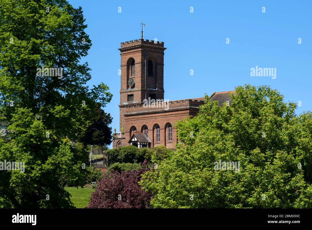 St.John the Baptist Church at Wolverley in Worcestershire Stock Photo ...