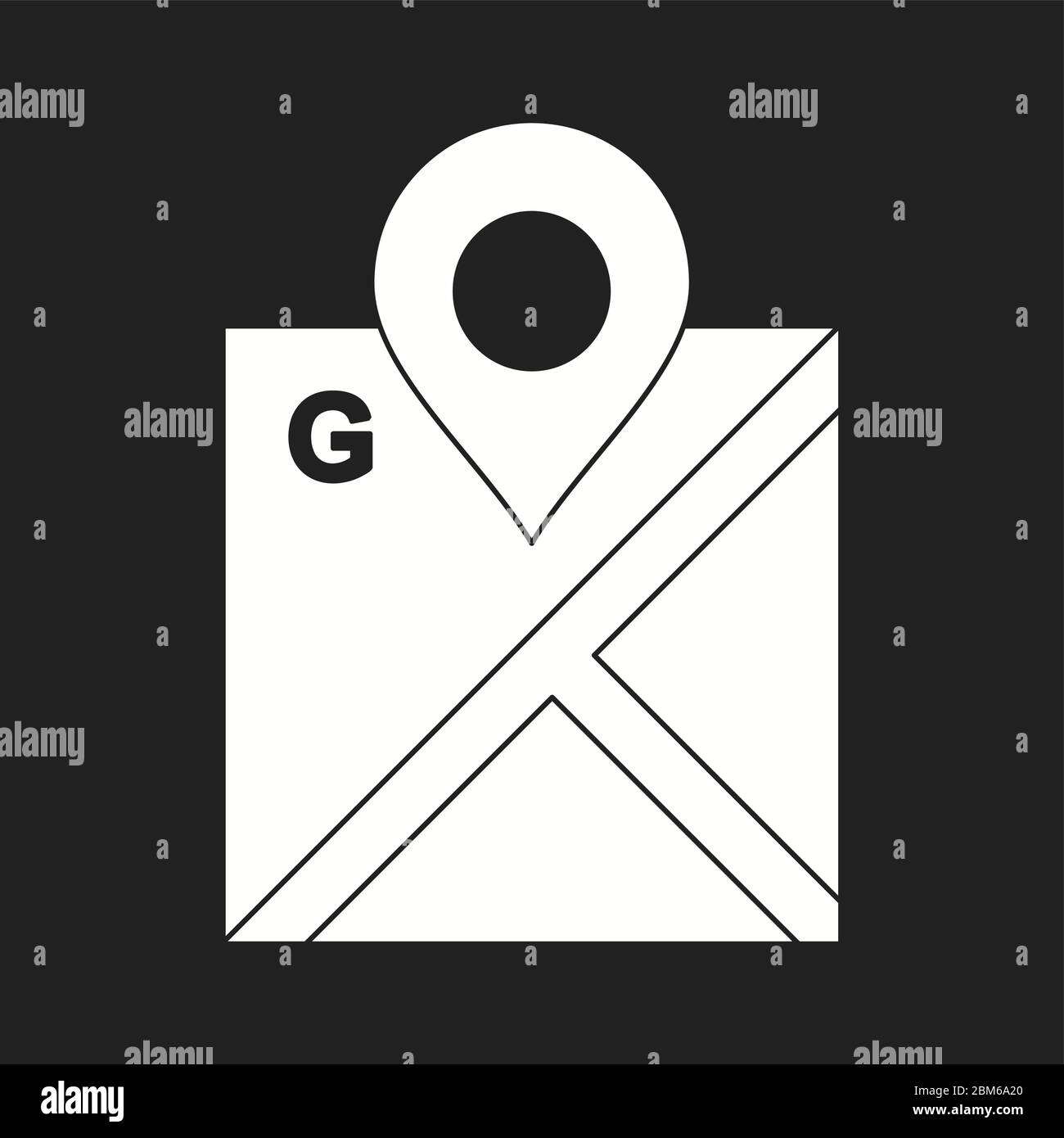 Beautiful Mark maps Vector Glyph icon Stock Vector Image & Art - Alamy