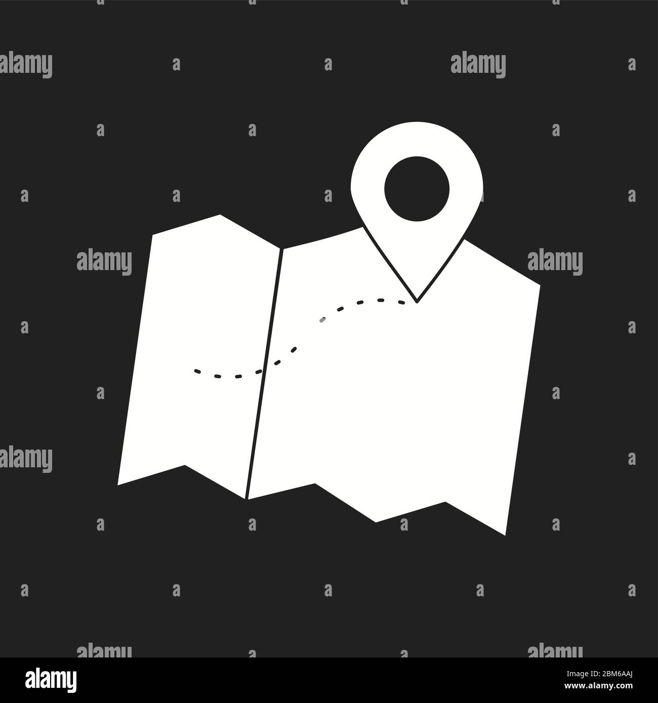 Maps marked Stock Vector Images - Alamy