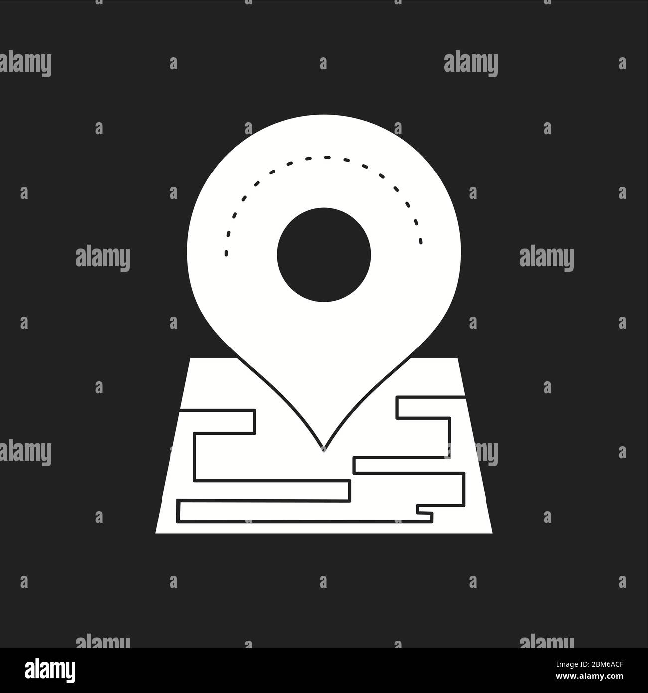 Beautiful Mark place on map Vector Glyph icon Stock Vector Image & Art ...