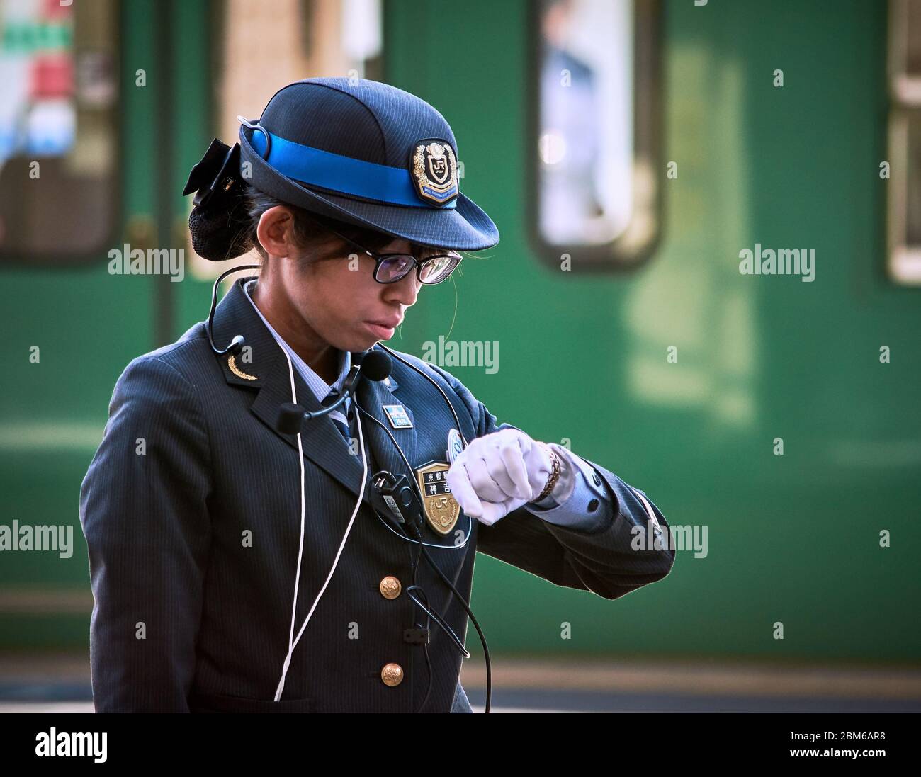 Female officer with staff hi-res stock photography and images - Alamy