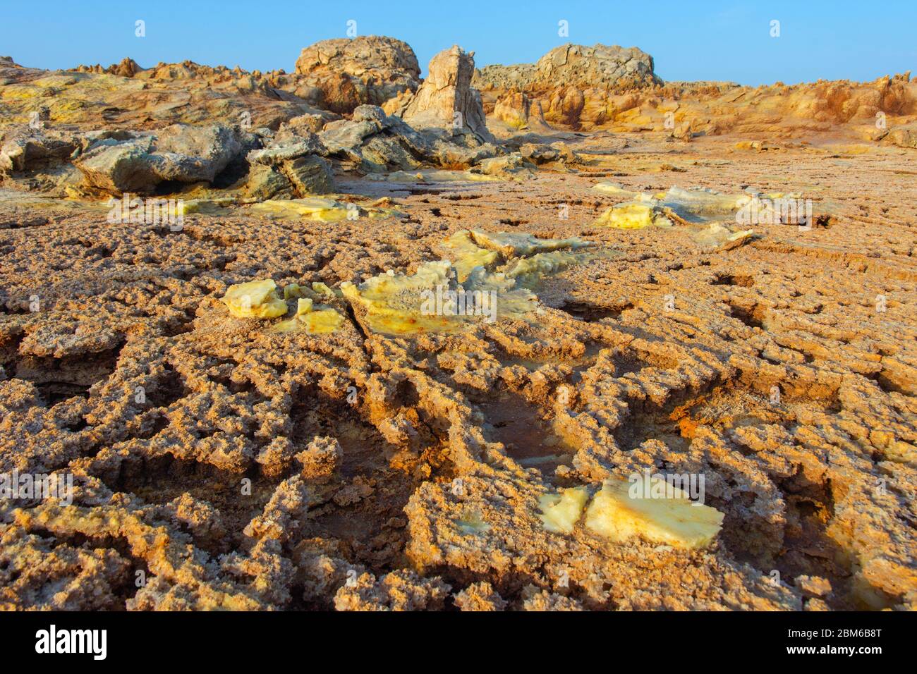 Colorful landscape of Dallol terrestrial hydrothermal system in Danakil ...