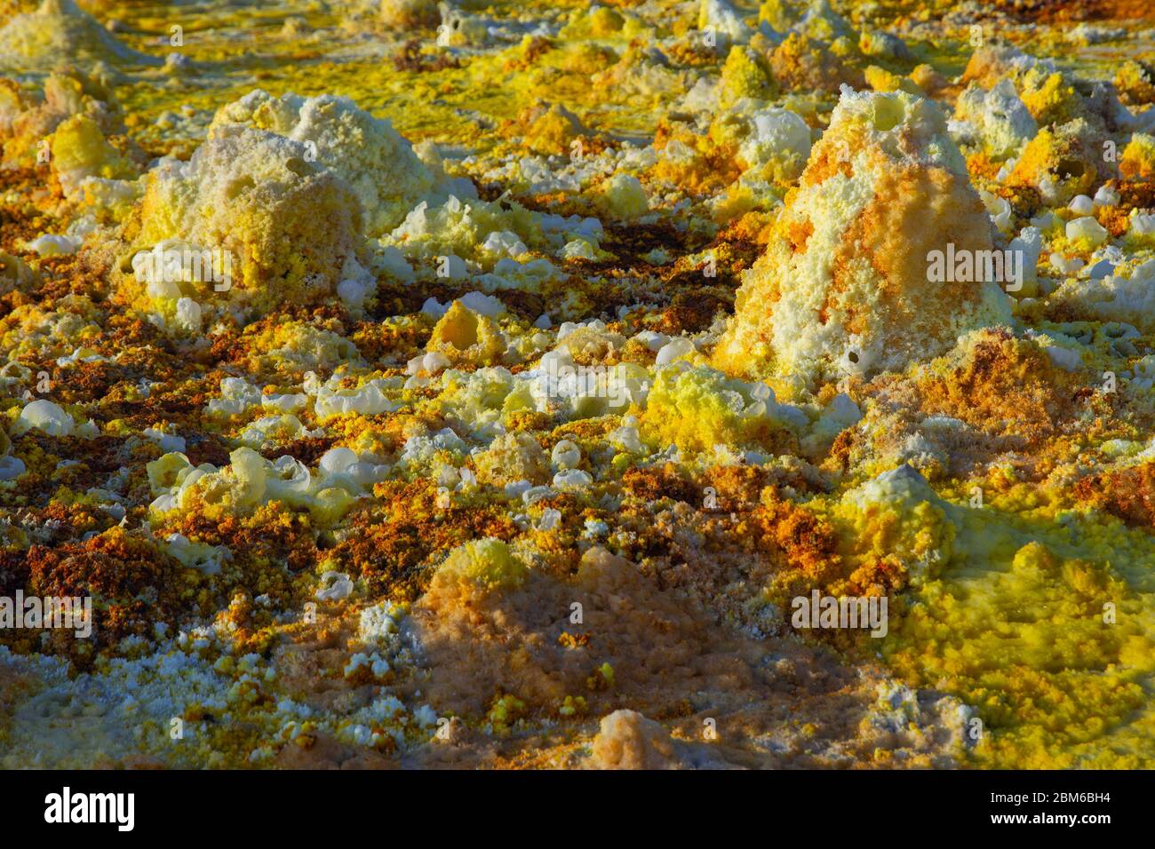 Colorful landscape of Dallol terrestrial hydrothermal system ...