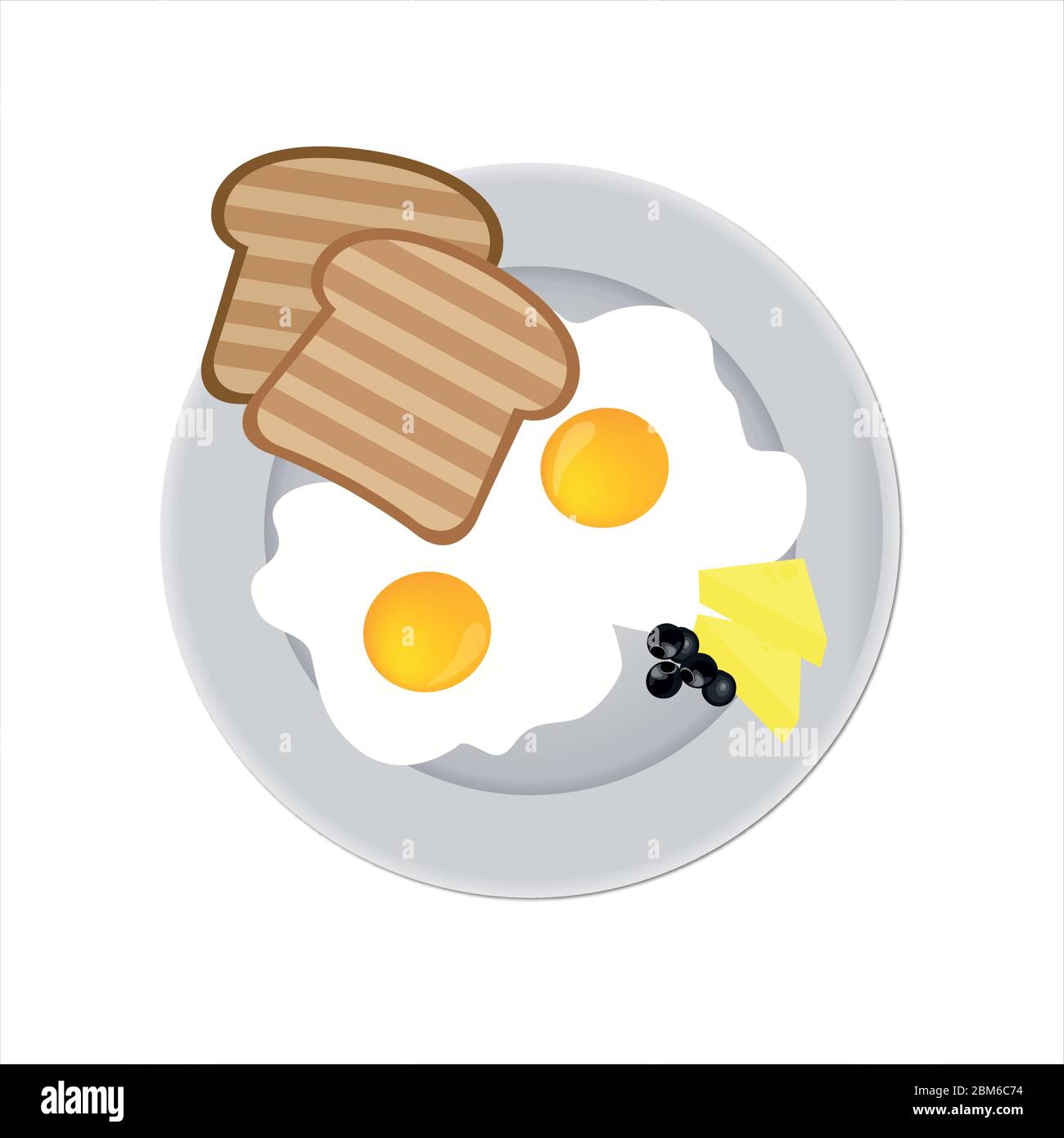 Breakfast egg cheese Stock Vector Images - Alamy