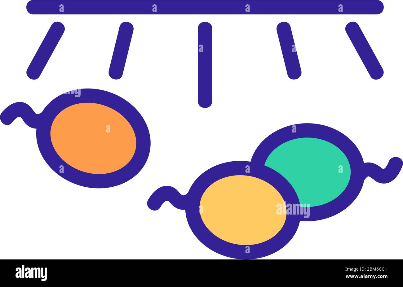 melons on field icon vector outline illustration Stock Vector Image ...