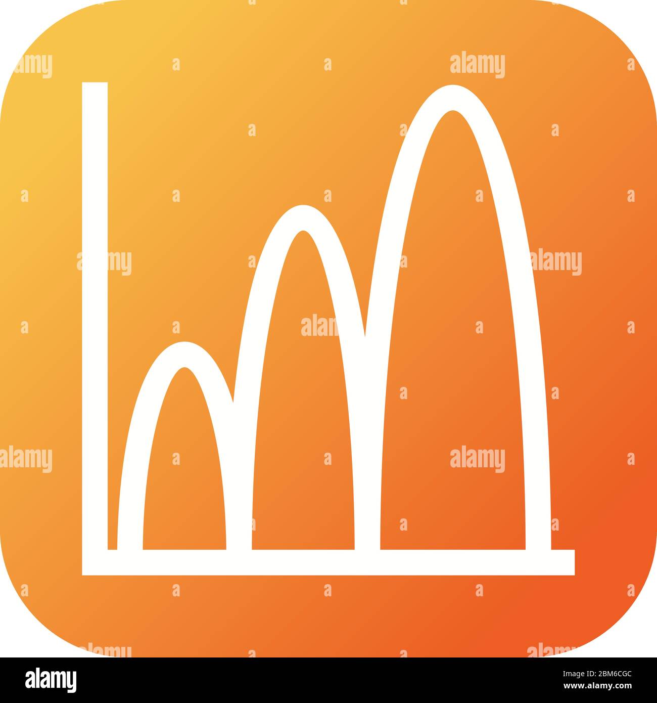 Beautiful Bell shaped graph Vector Glyph Icon Stock Vector Image & Art ...