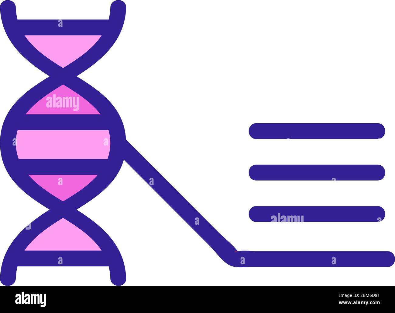 analysis dna icon vector outline illustration Stock Vector Image & Art ...